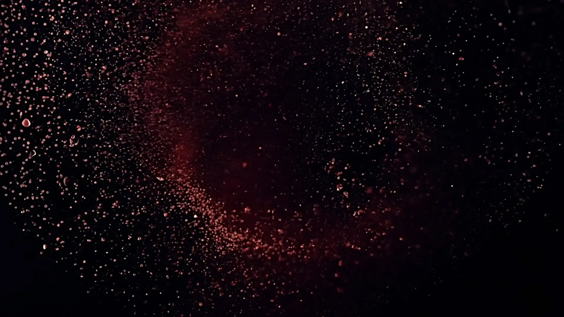 Abstract Red Particle Explosion Overlay For Sci-Fi Logo Reveals | Videos